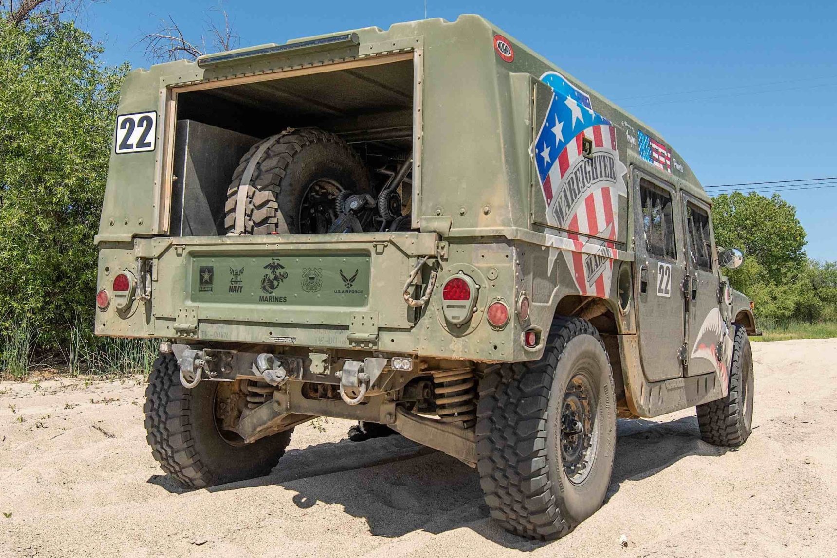 Larger Than Life: Beefy, Warfighter Made's Race Humvee | Off-Road Expo