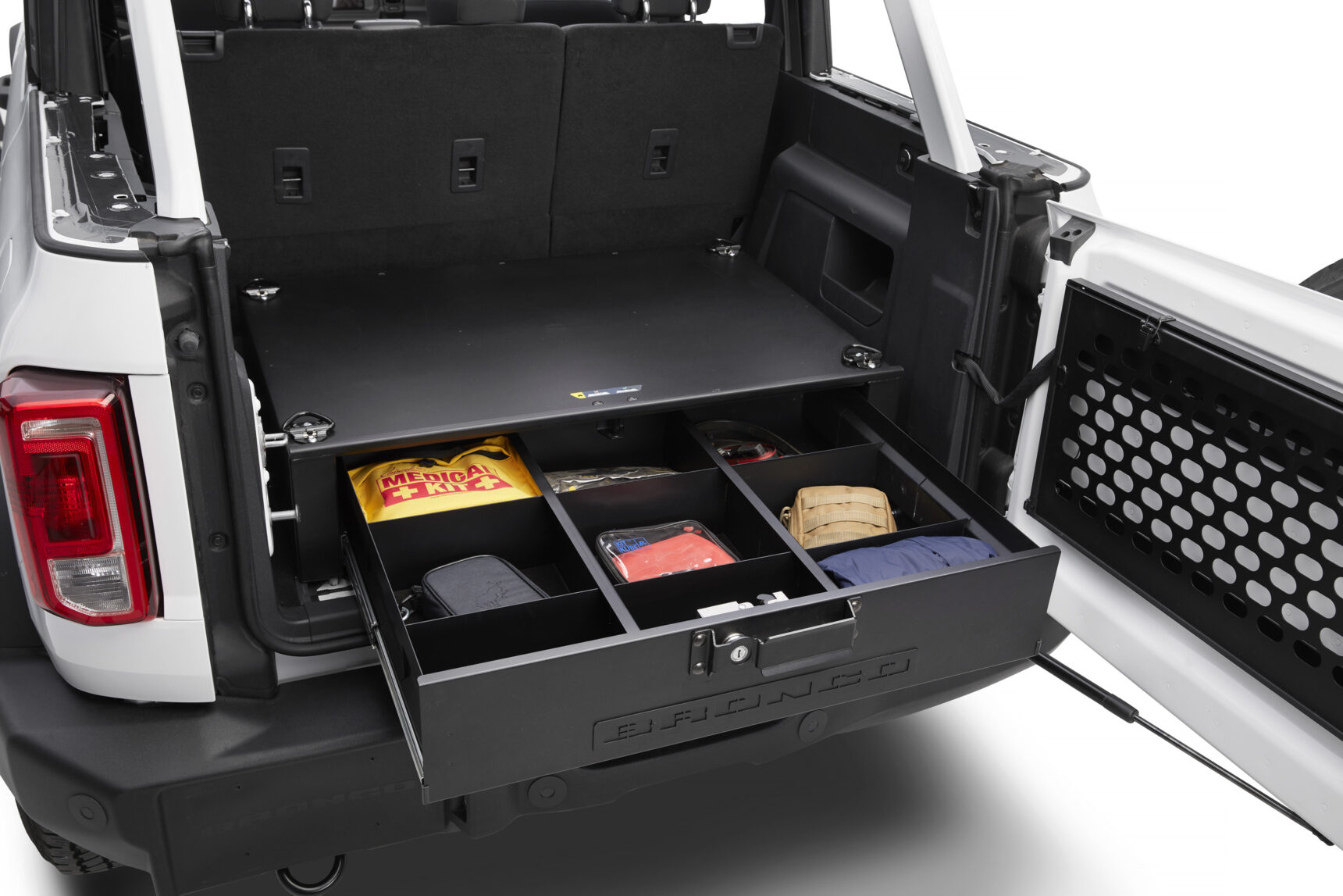 Tuffy Security Products Storage Options For Broncos | Off-Road Expo
