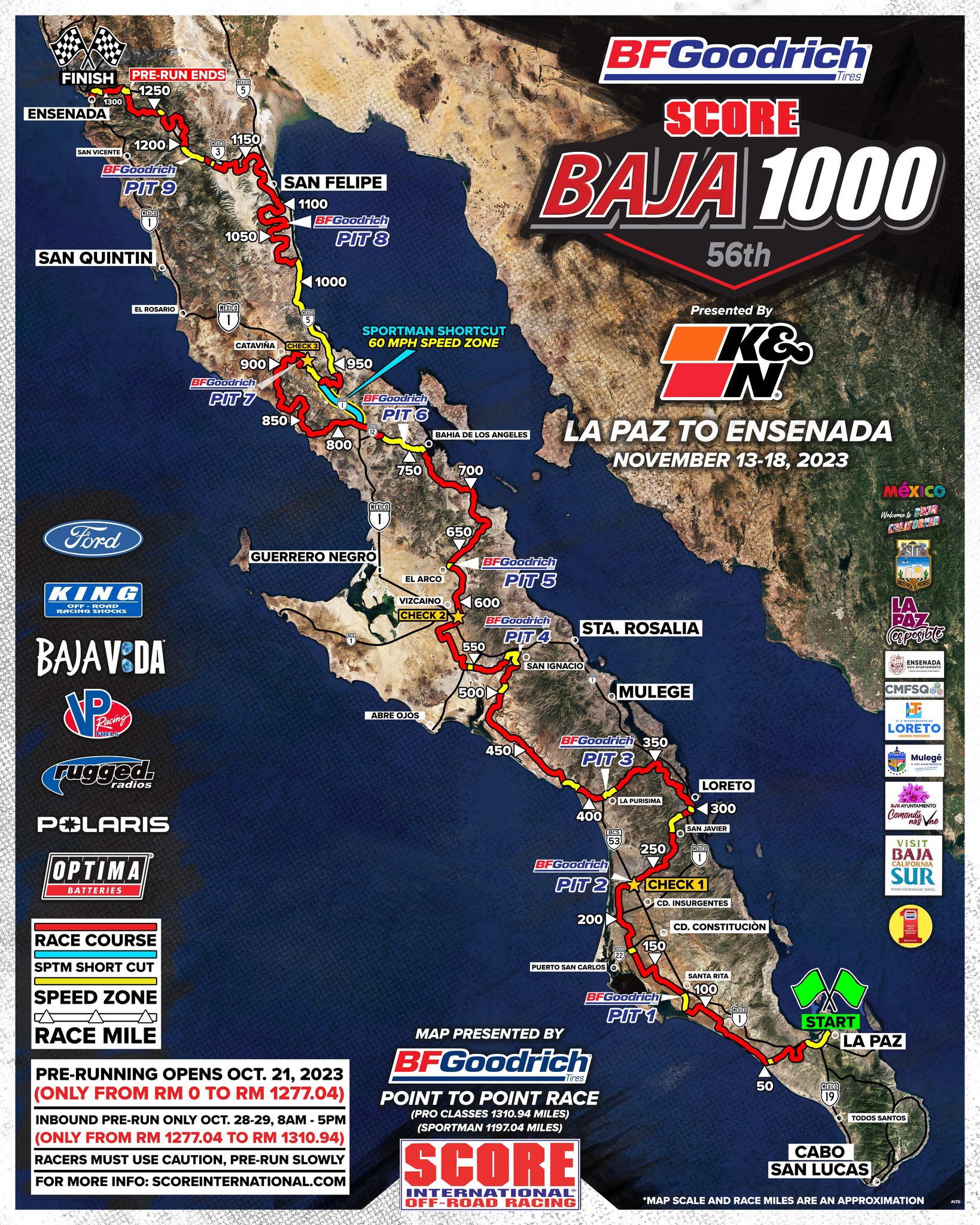The 56th SCORE Baja 1000 Map Unveiled At Off-Road Expo | Off-Road Expo